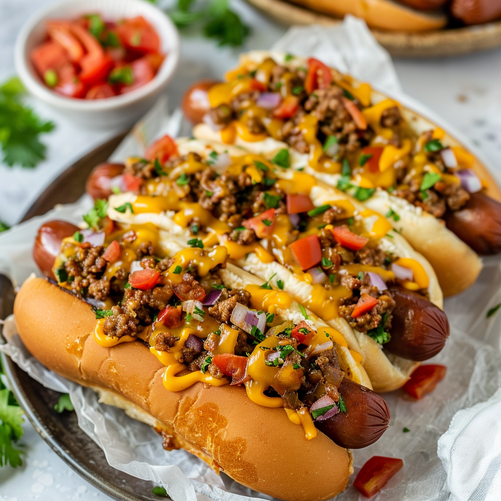 Baked Burger Dogs - Gymonset