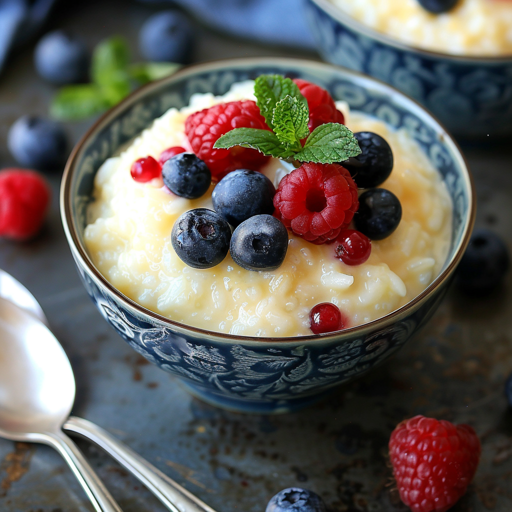 Healthier Creamy Rice Pudding - Gymonset