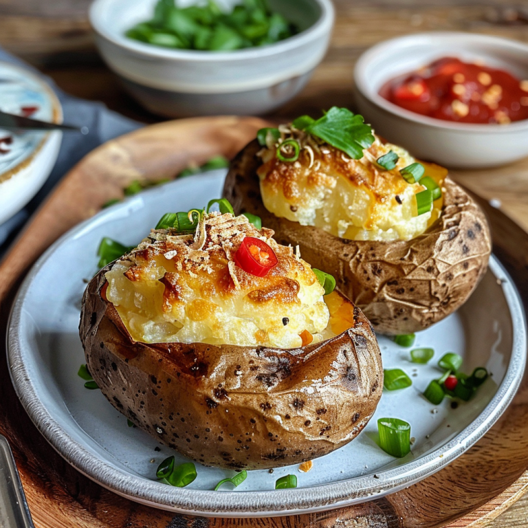 Baked jacket potatoes - Gymonset