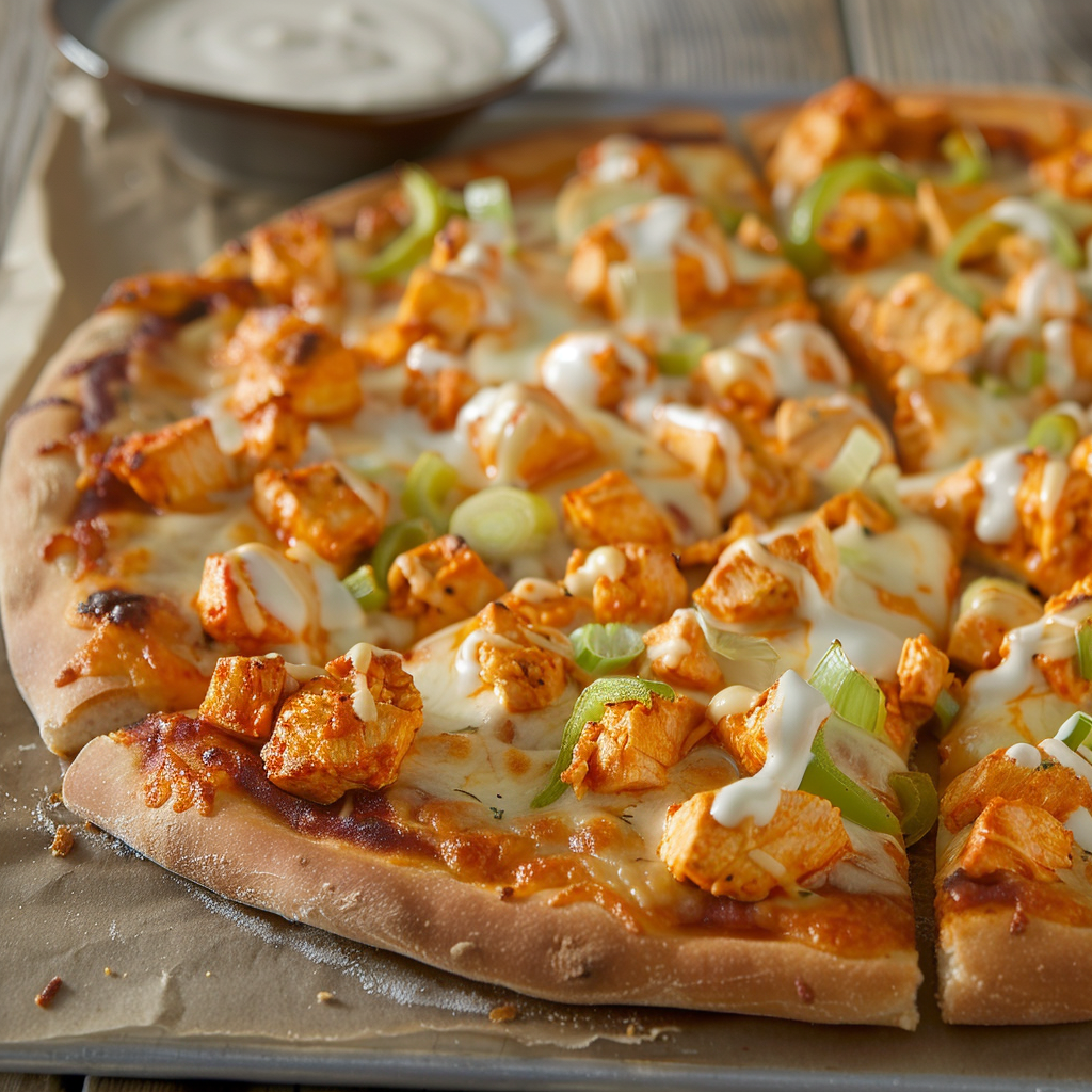 Buffalo-Style Chicken Pizza - Gymonset