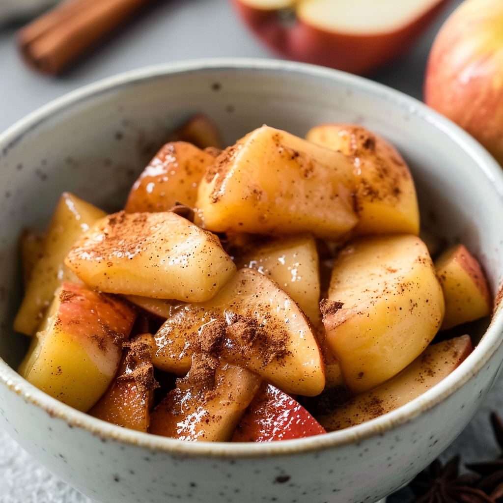 Easy Sauteed Apples with Cinnamon - Gymonset