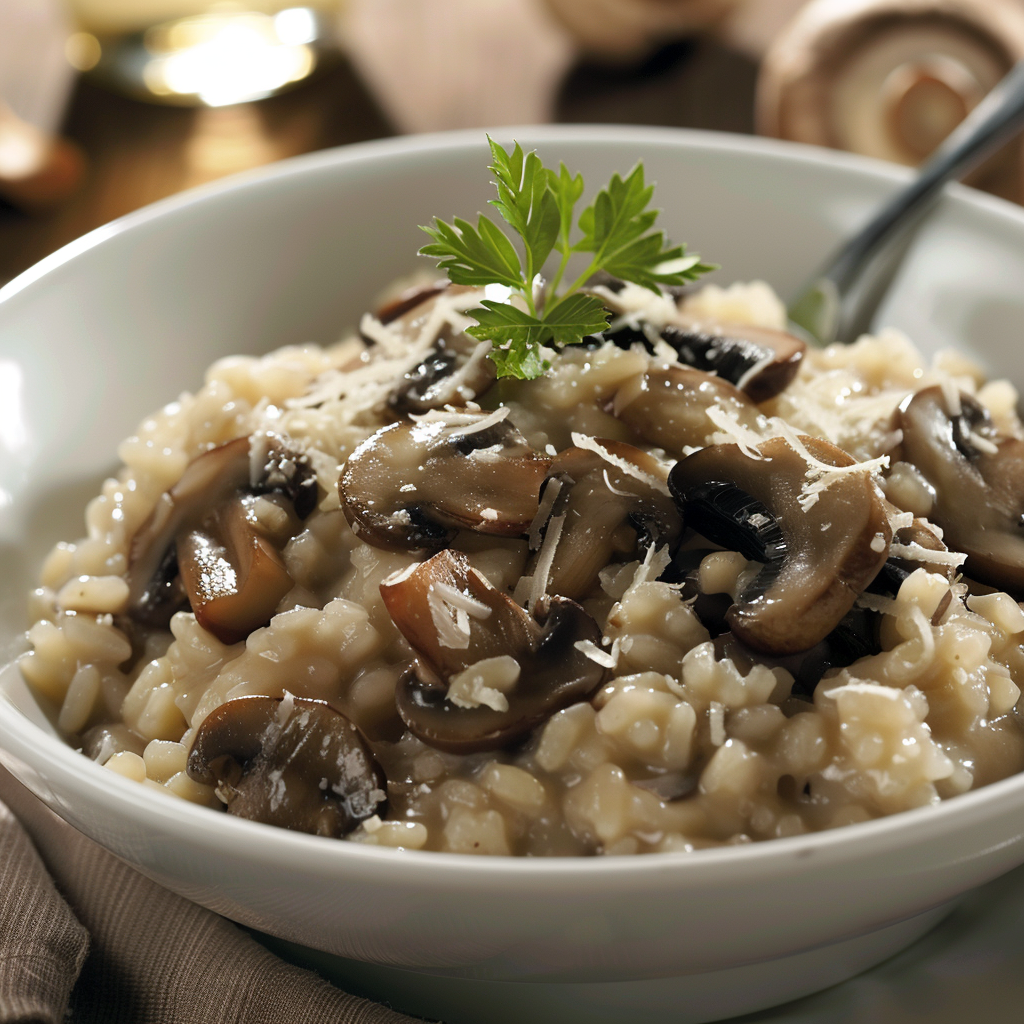 Gourmet Mushroom Risotto – Gymonset