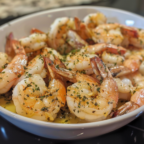 Simple Garlic Shrimp - Gymonset