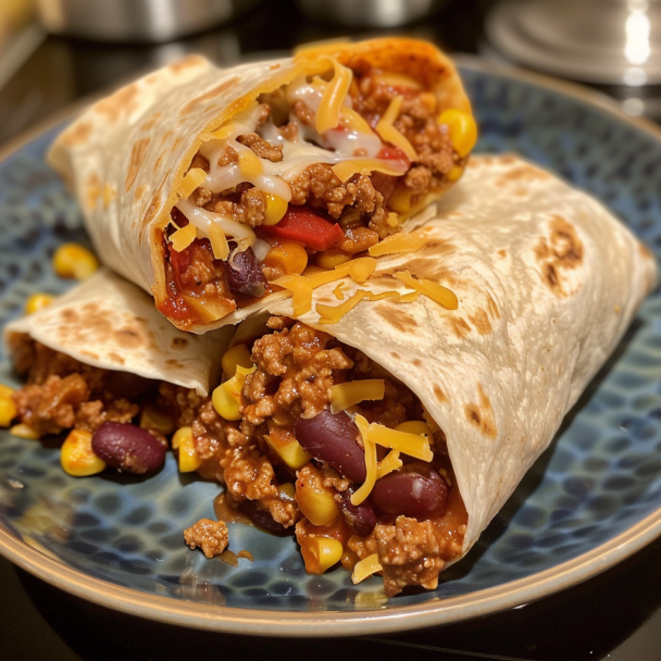 Jumbo chilli con carne burritos - Gymonset