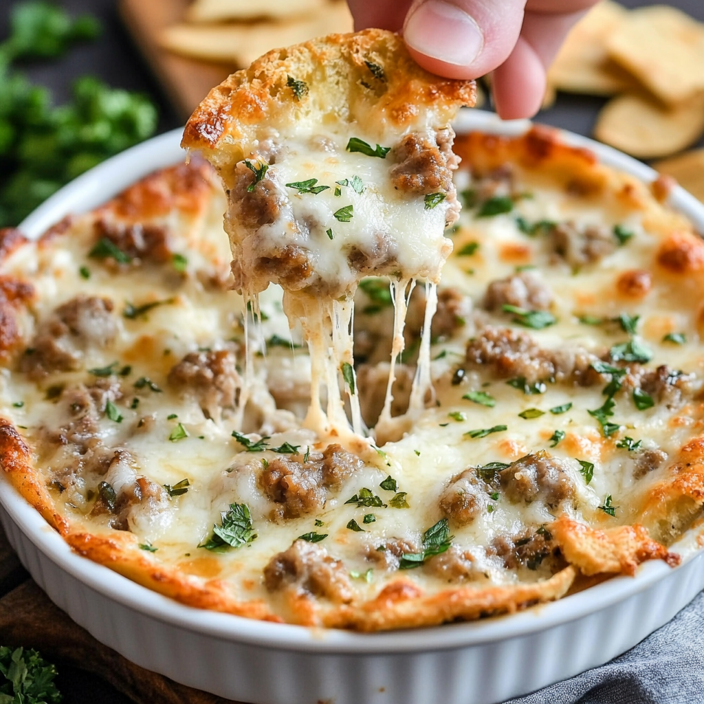Cheesy Tuscan Sausage Dip Recipe – Gymonset