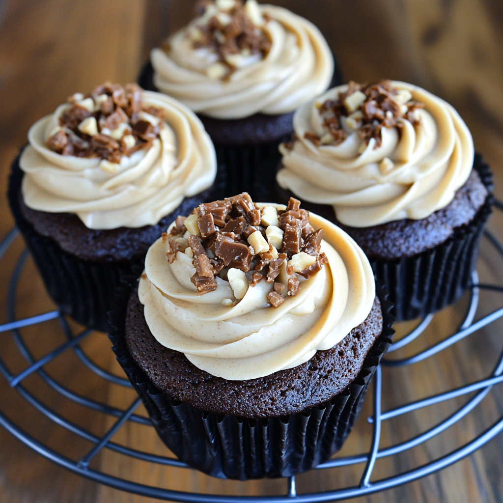 Chocolate Toffee Coffee Cupcakes Recipe – Gymonset