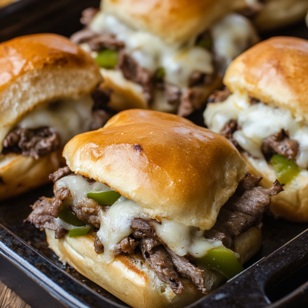 Philly Cheesesteak Sliders Recipe - Gymonset