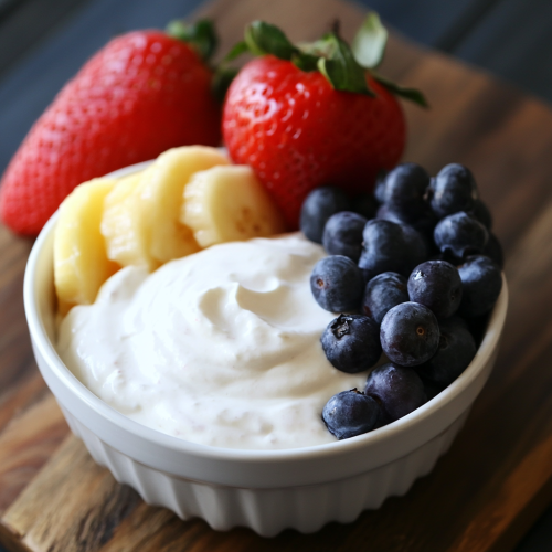 Two Ingredient Fruit Dip Recipe - Gymonset