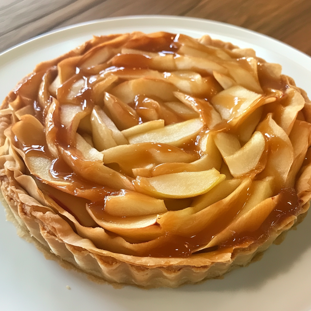 Apple and Caramel Filo Tart Recipe - Gymonset