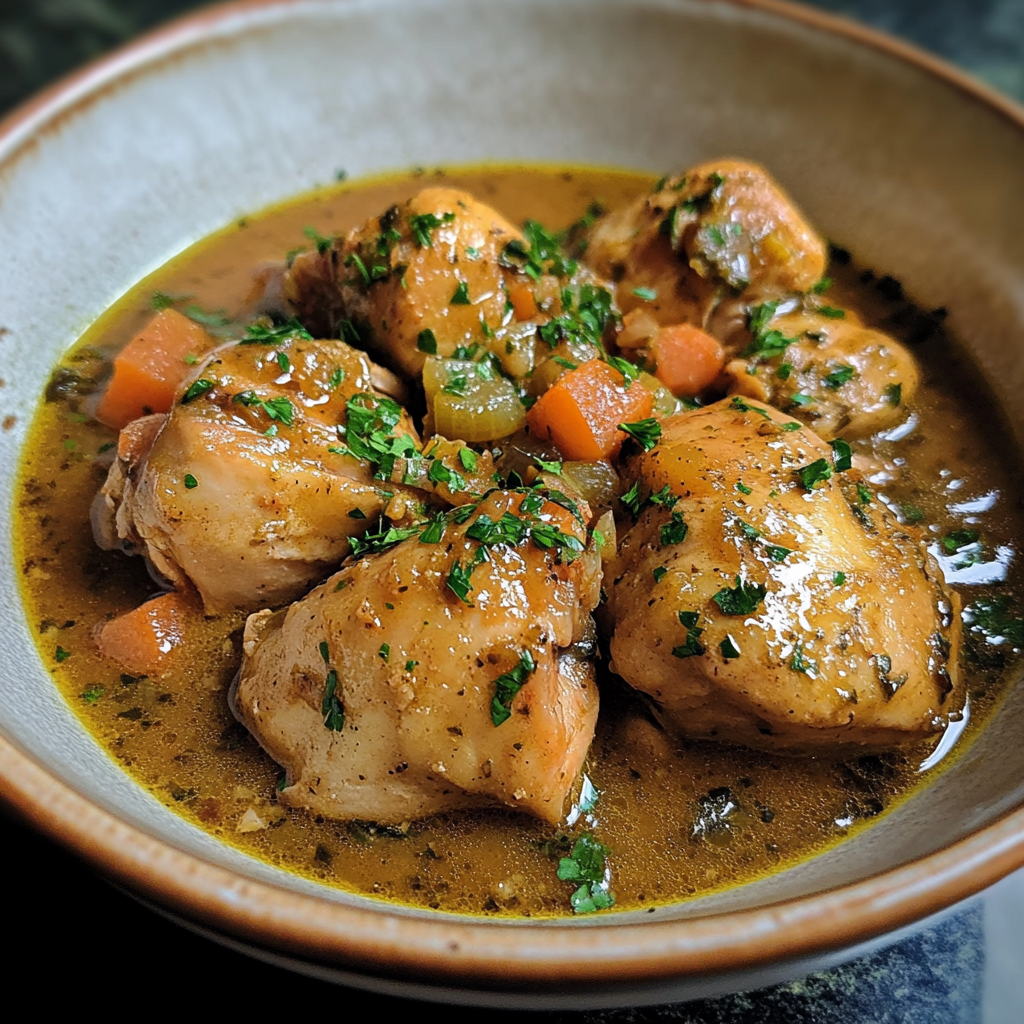 Chicken Fricassée (quick French chicken stew) Recipe - Gymonset