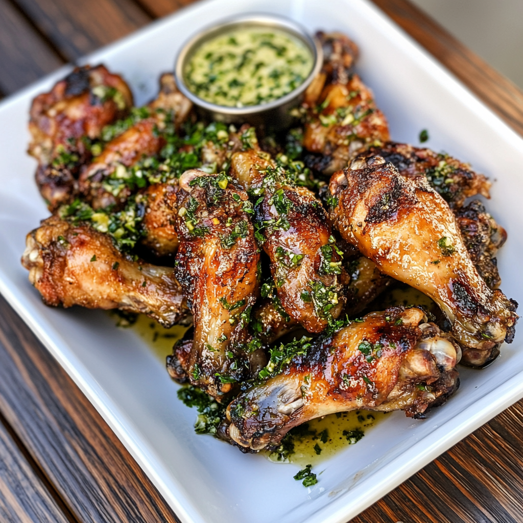 Crispy Grilled Wings with Calabrian Vinaigrette Recipe – Gymonset