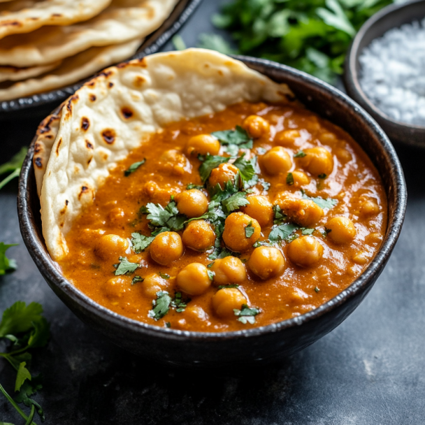 Easy butter chickpea curry Recipe - Gymonset
