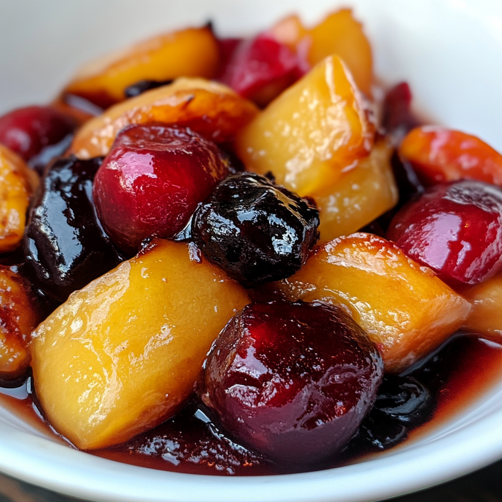 Grilled Fruit Compote Recipe - Gymonset