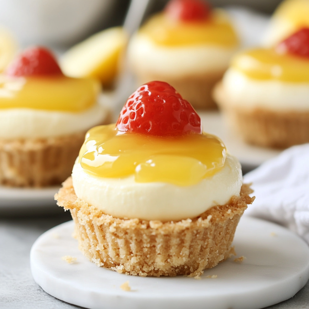 Lemon curd cheesecake cups Recipe – Gymonset