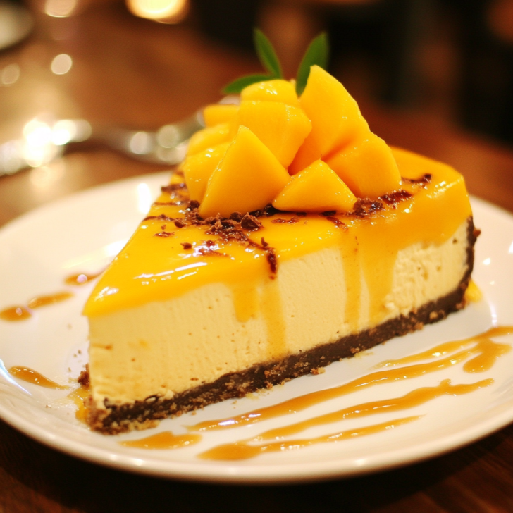 Mango Cheesecake Recipe - Gymonset