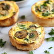 Quiche Toast Cups Recipe - Gymonset