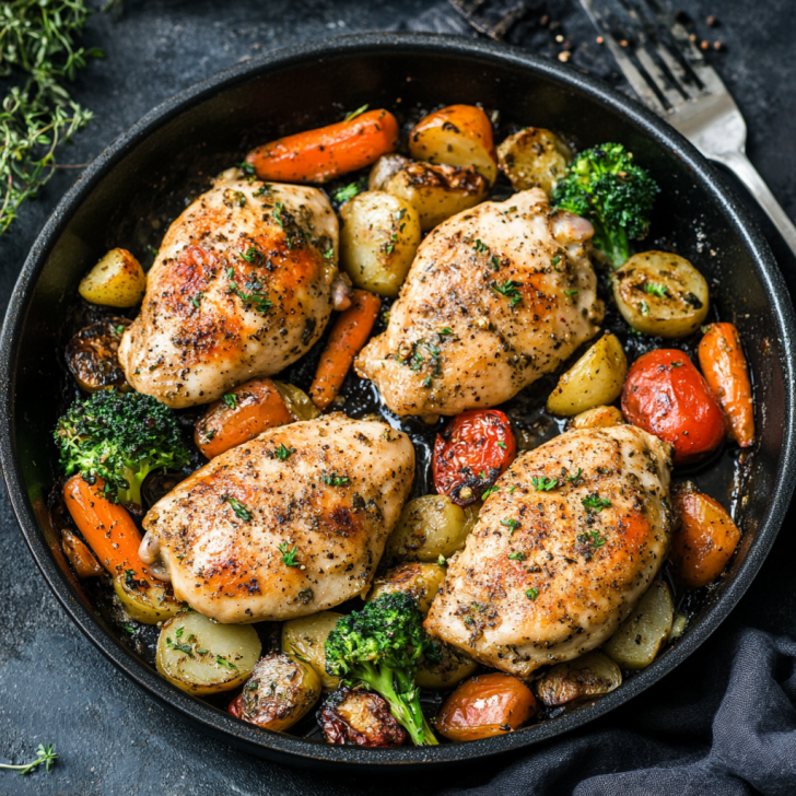 ONE Pan Savory Baked Chicken Mix Preparation - Gymonset