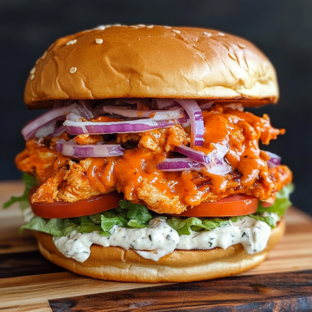 Epic Buffalo Chicken Sandwich Recipe - Gymonset