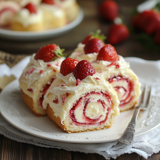 Strawberry Cheesecake Rolls: A Sweet, Creamy Delight - Gymonset