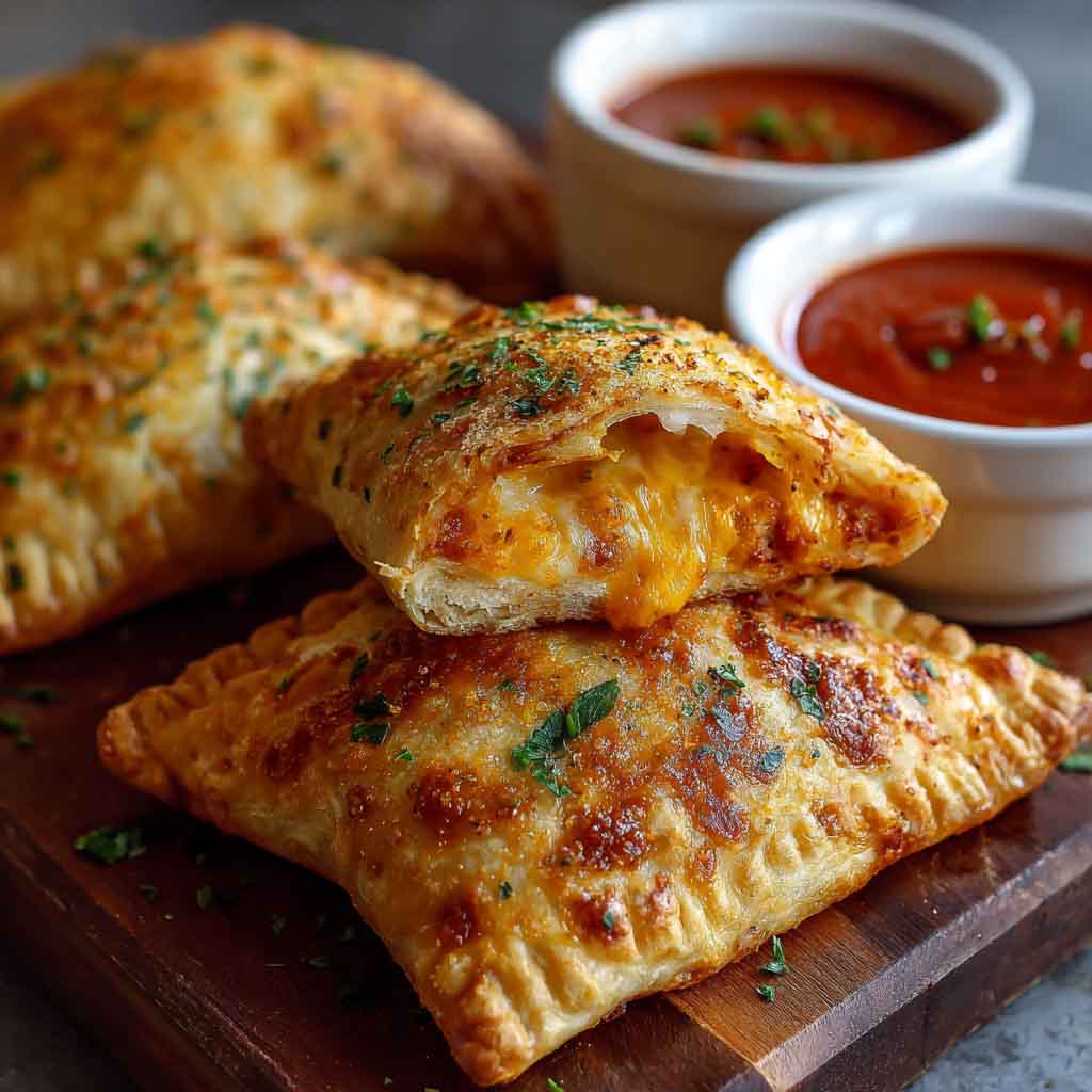 Homemade Easy Cheesy Pizza Pockets - Gymonset