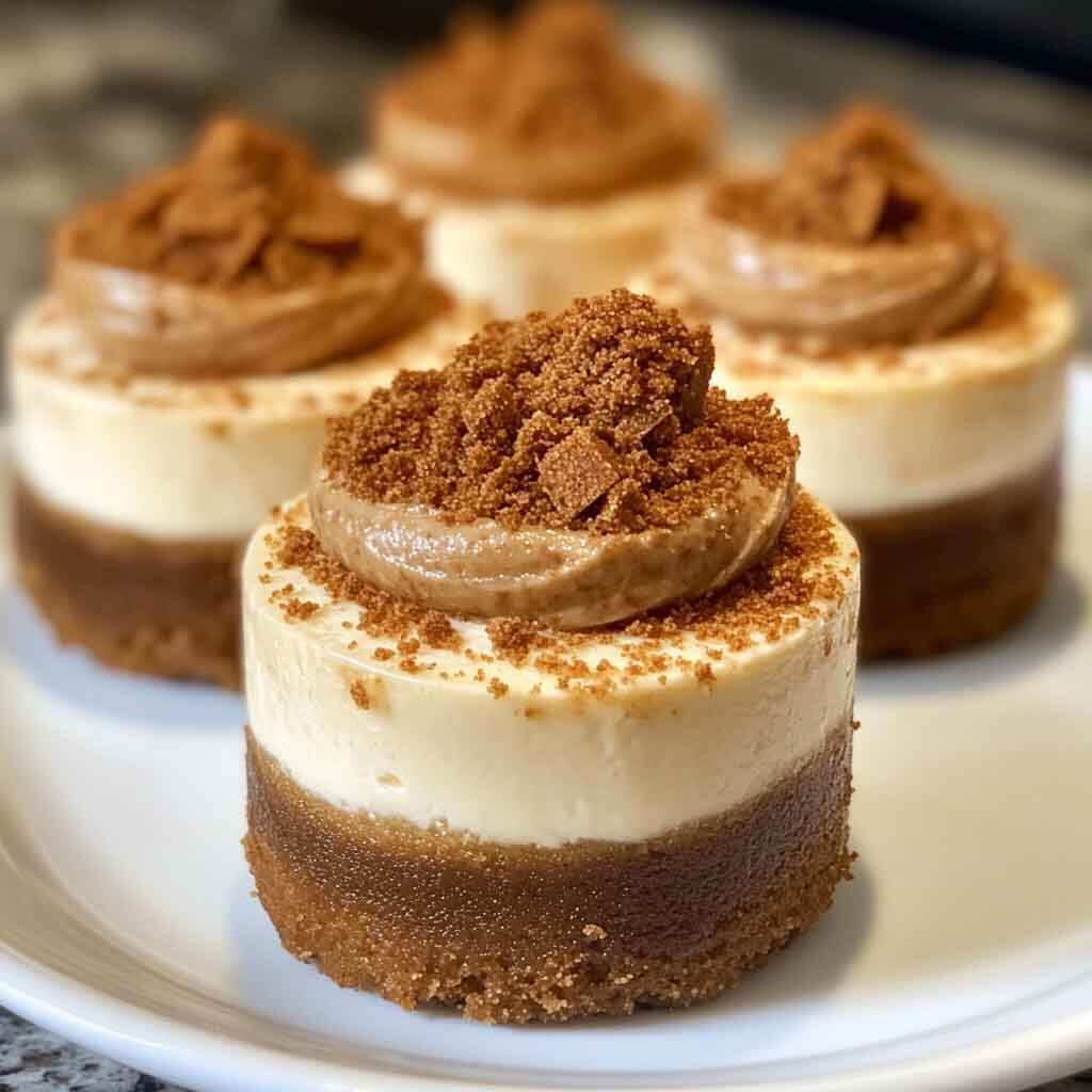 Mini Biscoff Cheesecakes Recipe - Gymonset