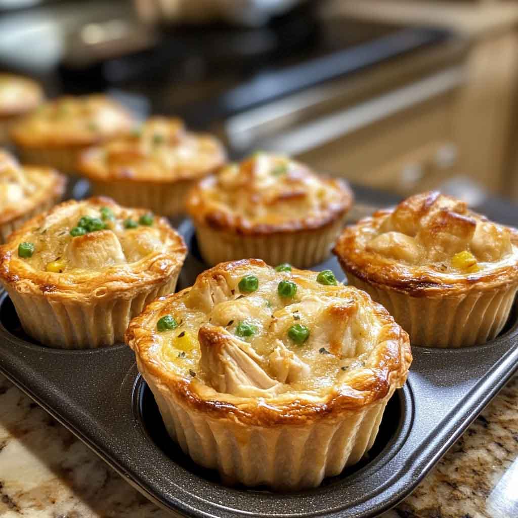 Mini Chicken Pot Pies Muffins – Easy Cooking Ideas - Gymonset