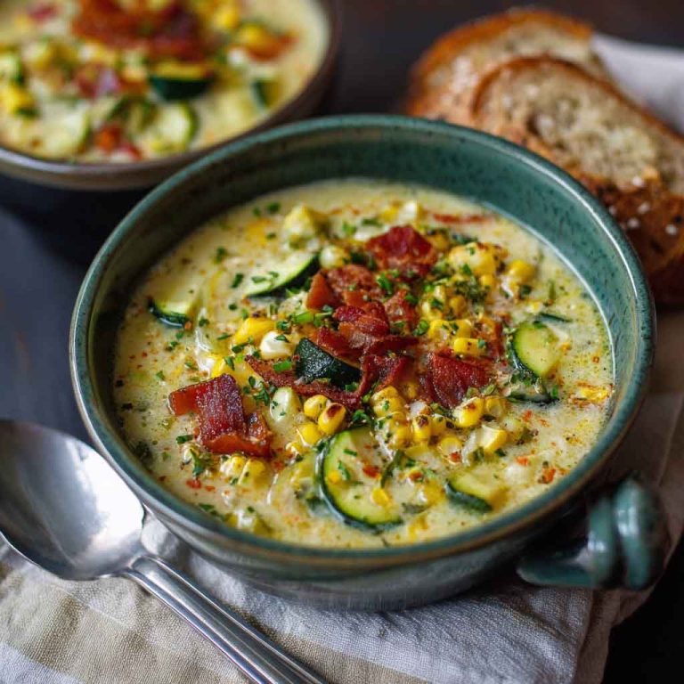 Summer Corn and Zucchini Chowder - Gymonset