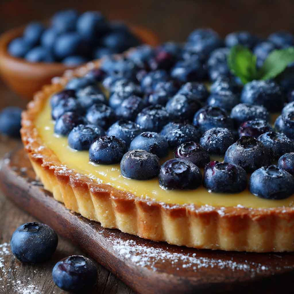 Blueberry–Lemon Curd Tart – Stunning, Fresh & Perfectly Tangy - Gymonset