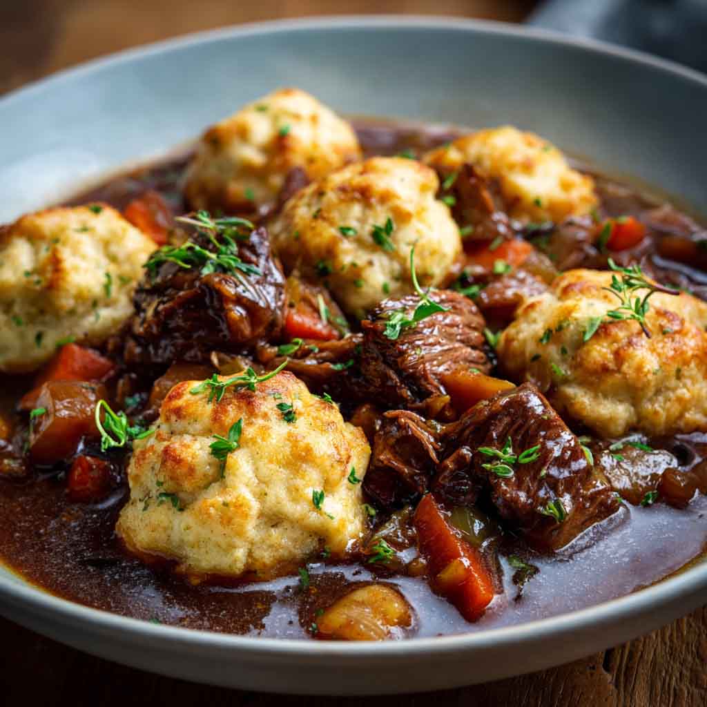 Hearty Beef Stew and Dumplings – Comfort Food at Its Best - Gymonset