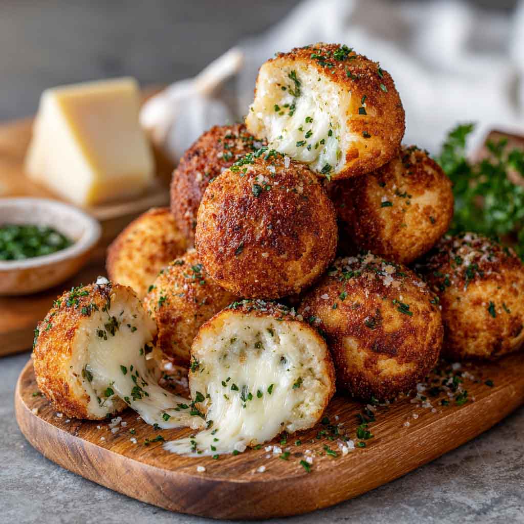 Cheese Stuffed Garlic Bread Balls Recipe – Easy Garlic Bread with ...