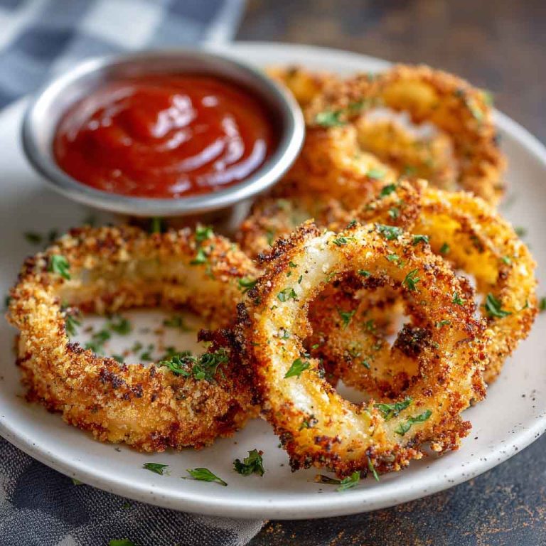 Crispy Keto Onion Rings Recipe | Low-Carb Snack - Gymonset