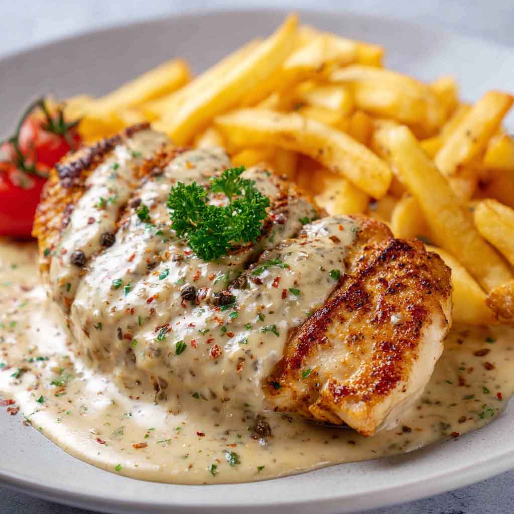 Chicken Fillet in Spicy Garlic-Parmesan Sauce Recipe | Creamy Chicken ...