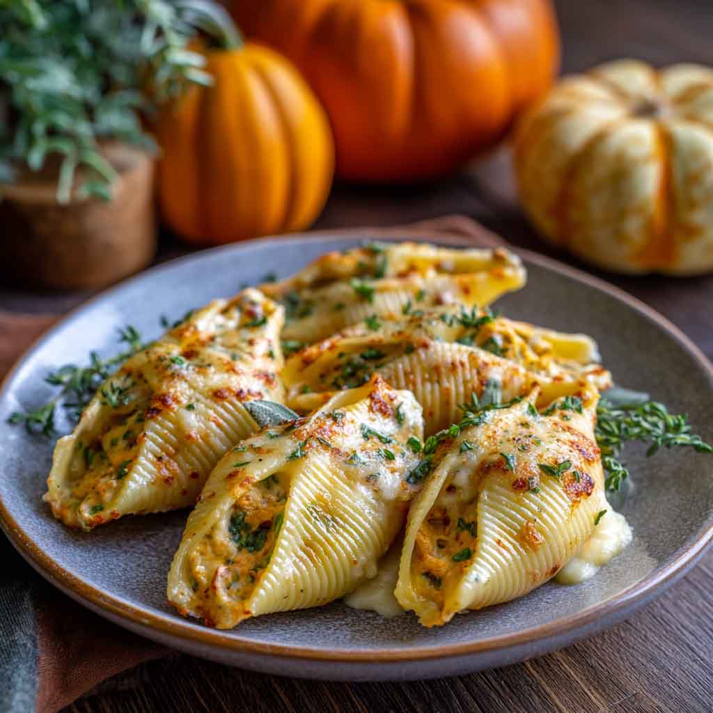 Fall in Love with Pumpkin & Gouda Stuffed Shells in Brown Butter Sage ...