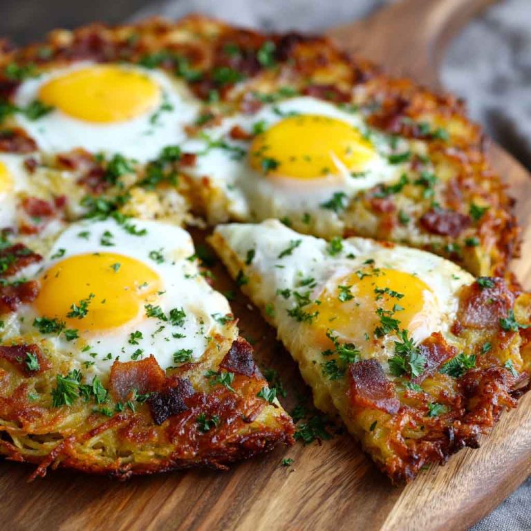 Breakfast Pizza Recipe with Hash Brown Crust – Easy Brunch Idea - Gymonset